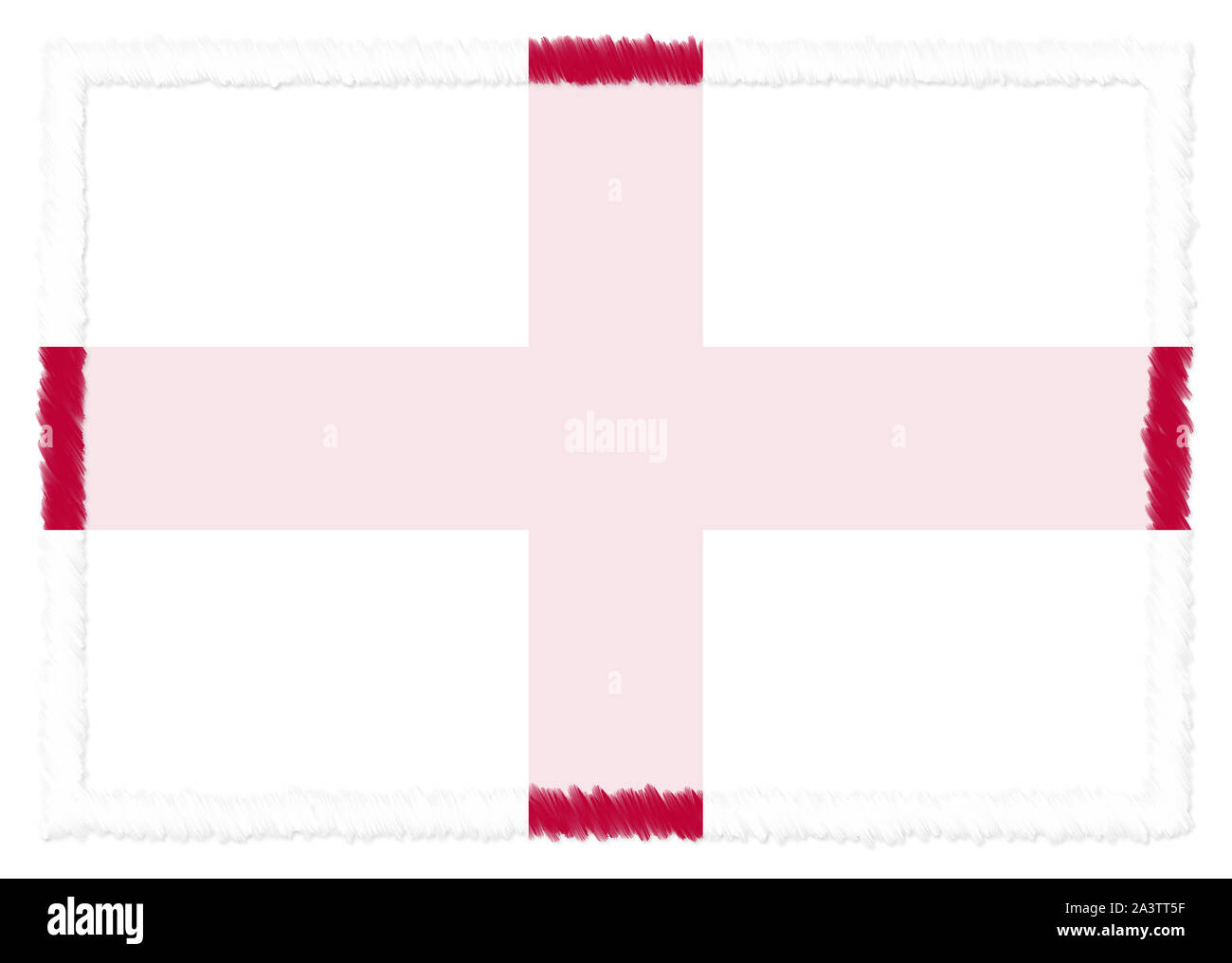 Border made with England national flag. Brush stroke frame. Template ...