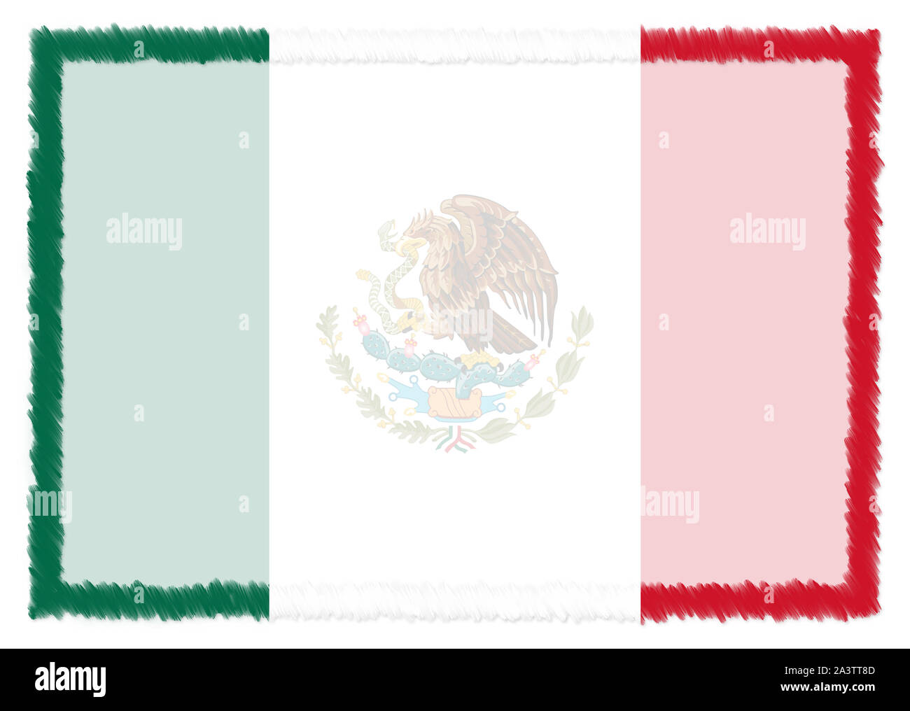 Mexican Flag Border Template