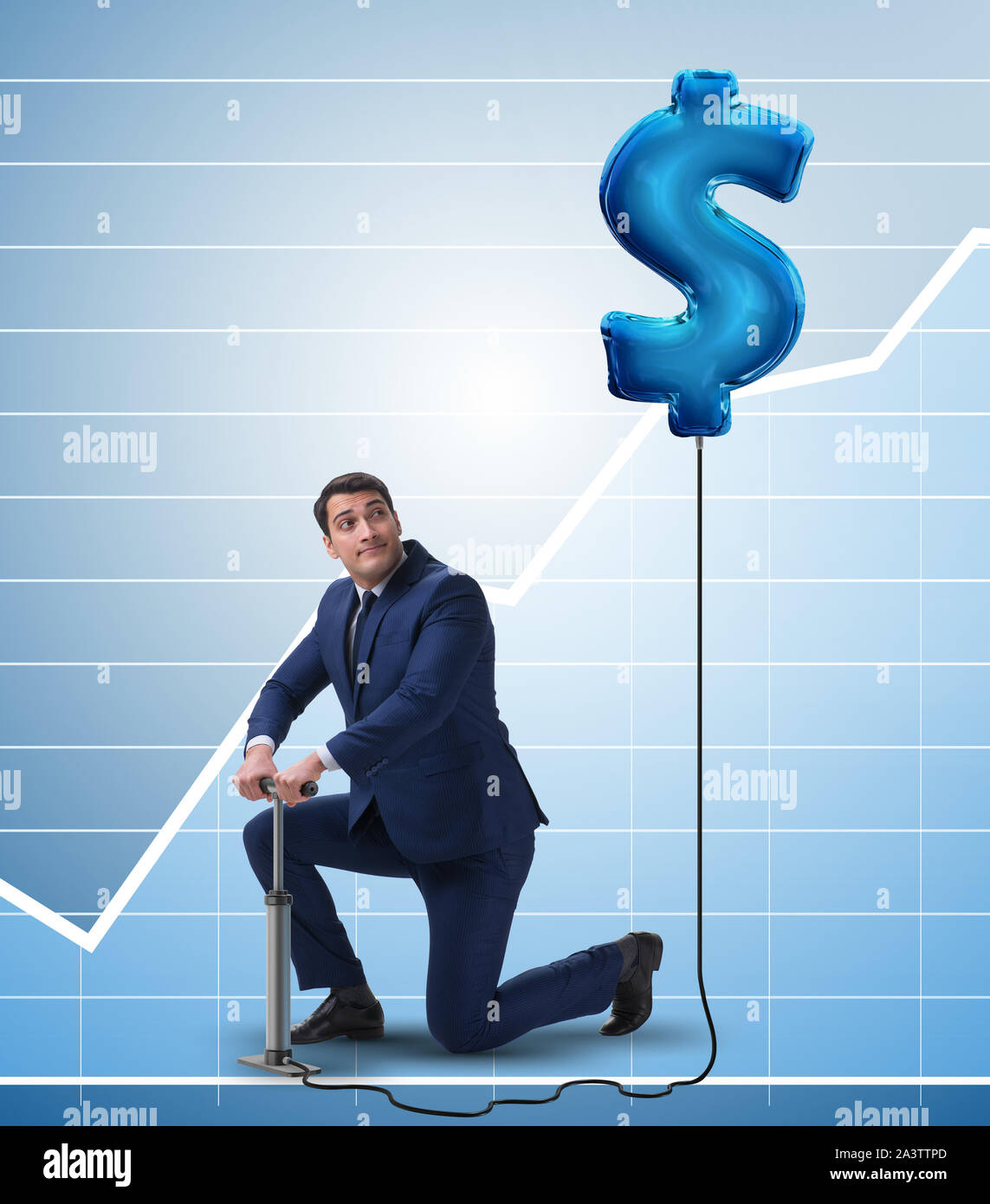 Dollar sign balloon and pump hi-res stock photography and images - Alamy