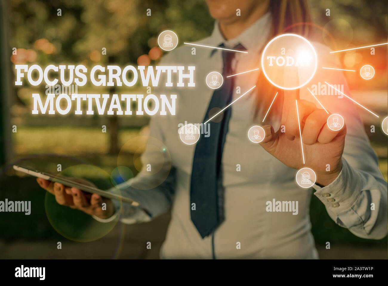 Writing note showing Focus Growth Motivation. Business concept for ...