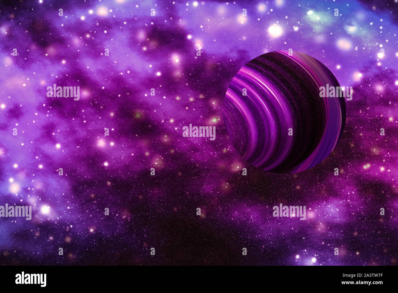 Discovery in astronomy, cosmic abstract and future technology concept ...