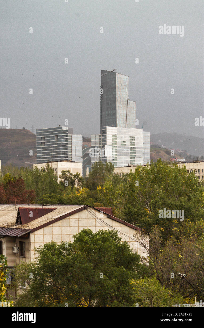Almaty / Kazakhstan - April 2019: Ritz Carlton Hotel and Esentai ...