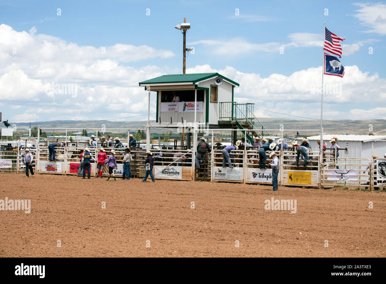 Announcers booth hi-res stock photography and images - Alamy