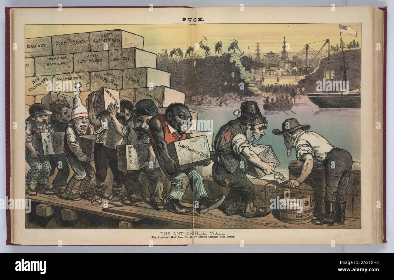The anti-Chinese wall / F. Graetz Stock Photo - Alamy