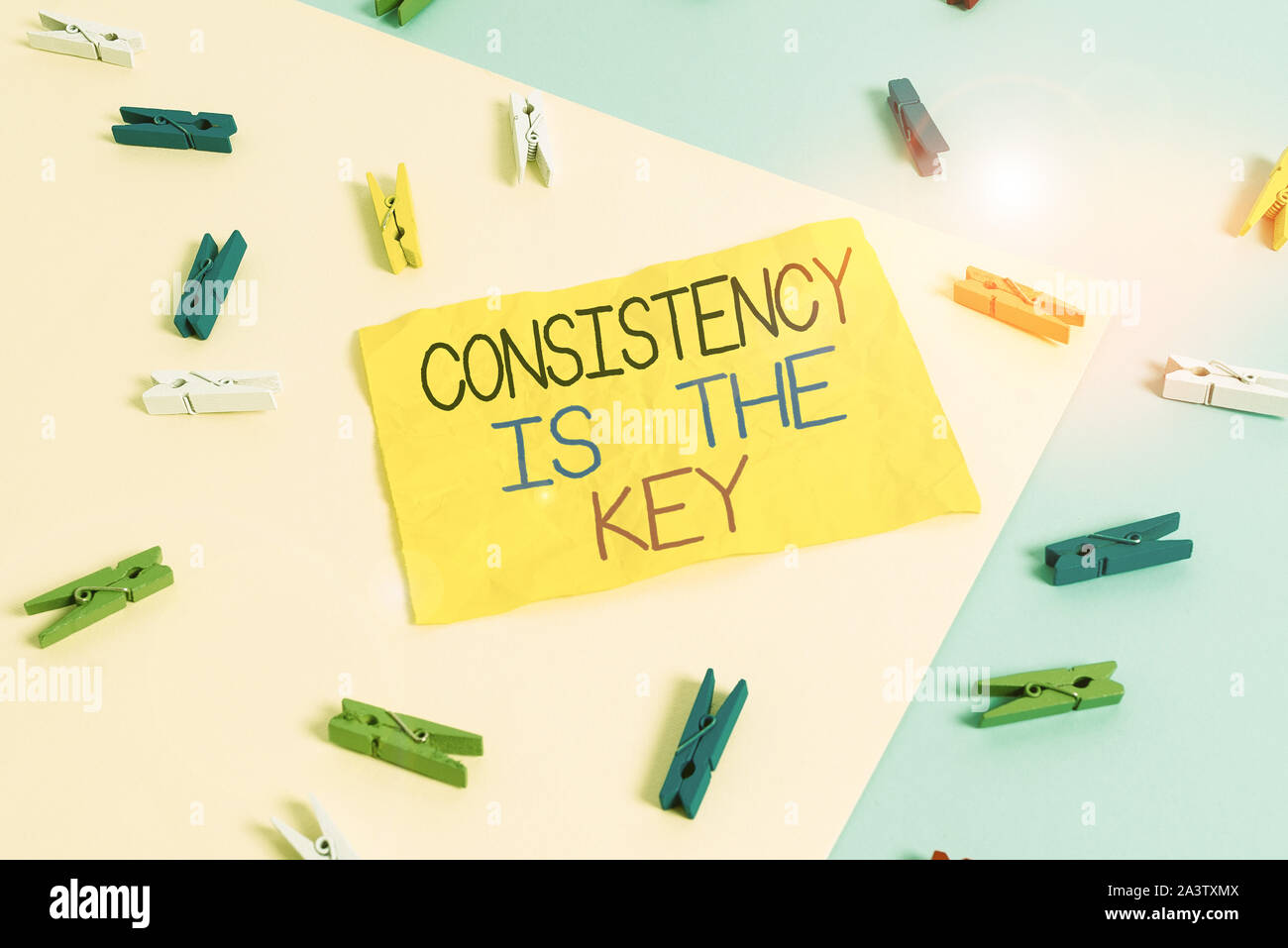 Handwriting text writing Consistency Is The Key. Conceptual photo full ...