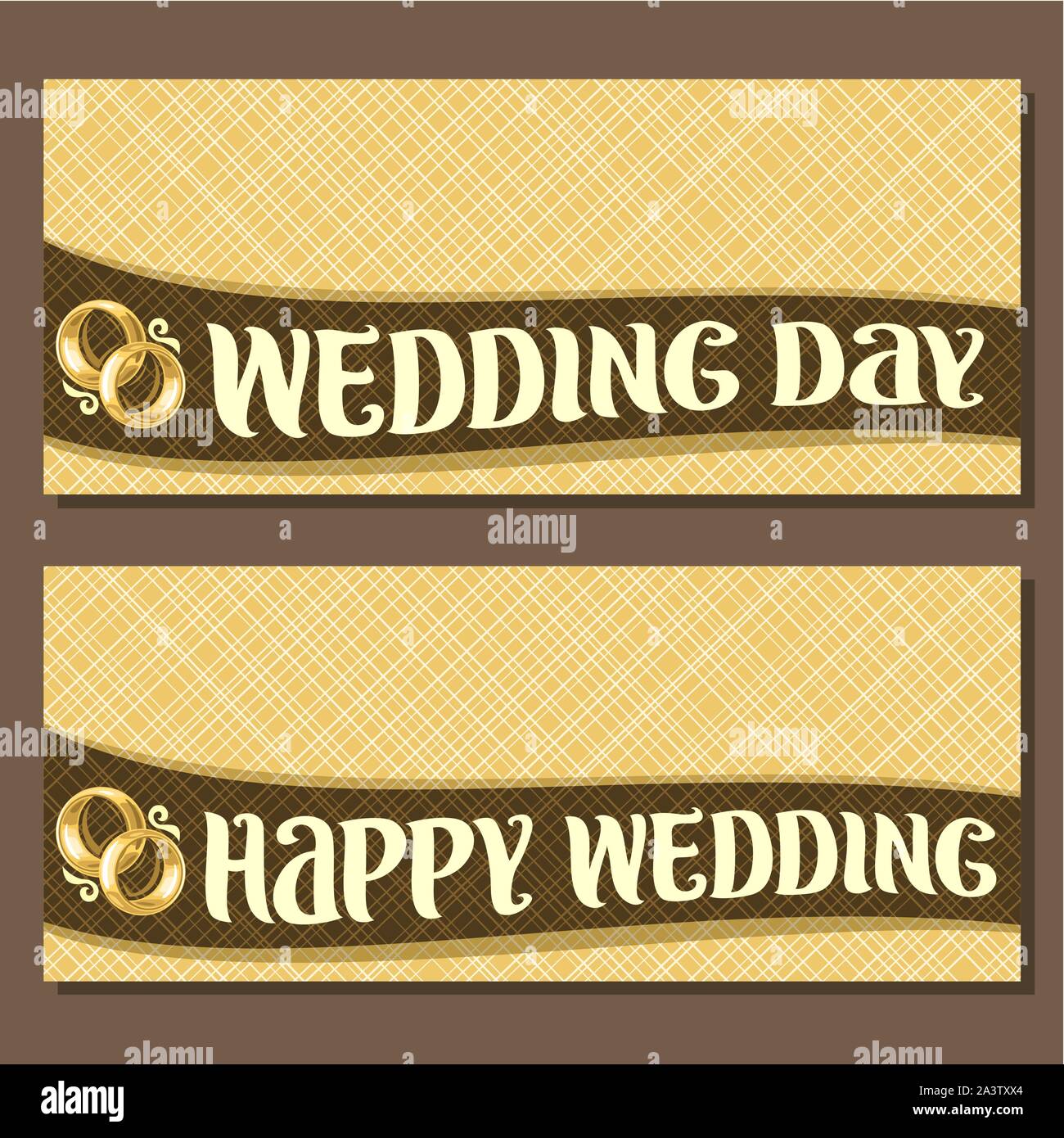 Vector Wedding invitations with copy space, templates invite cards with ...