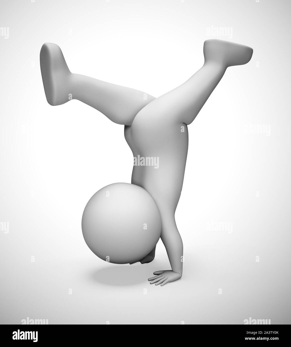 Handstand exercise icon means working out in the gym. Flexibility from ...