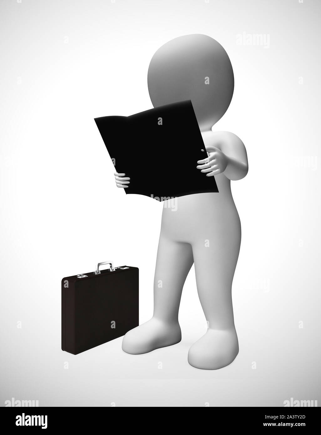 Reading a report business character wants information to educate ...