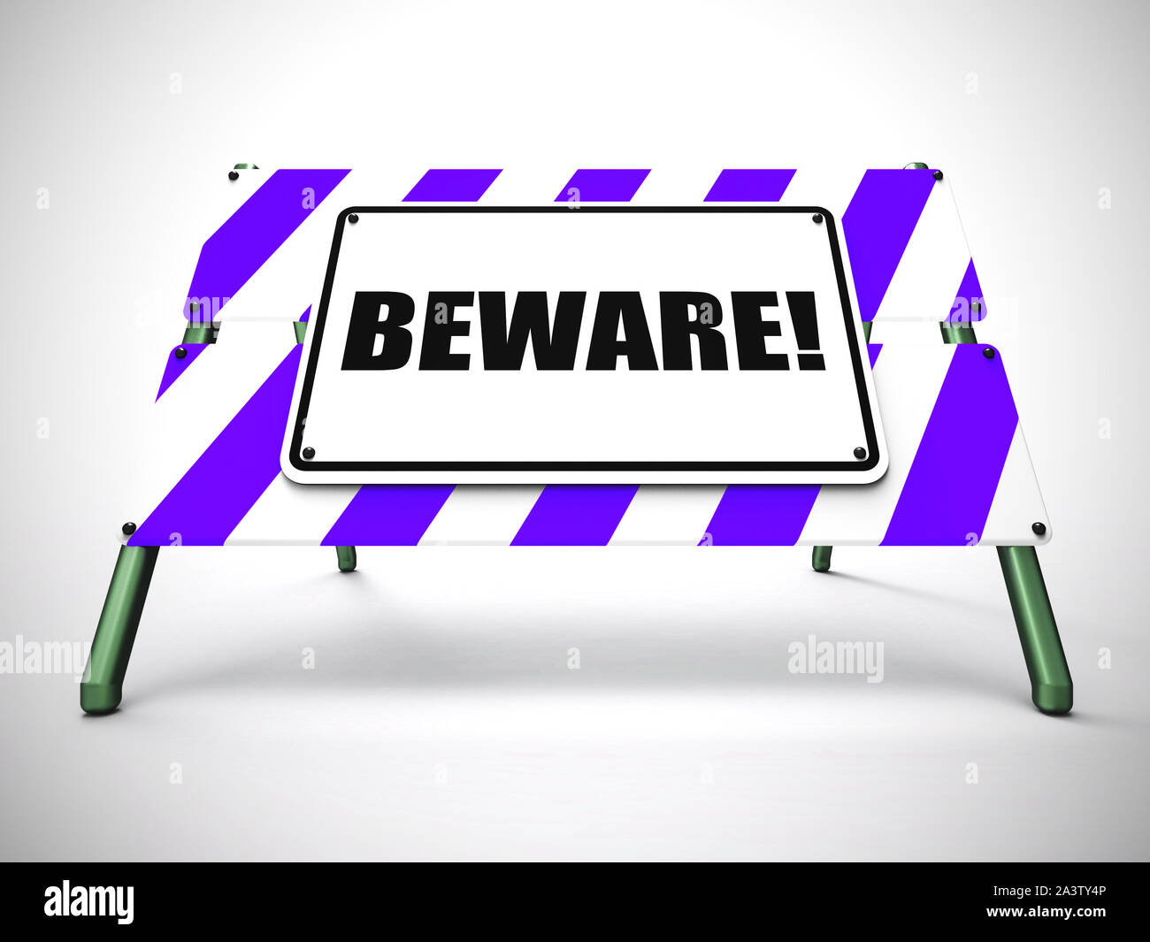 Beware of danger concept icon shows hazards and risks. Pay attention on ...