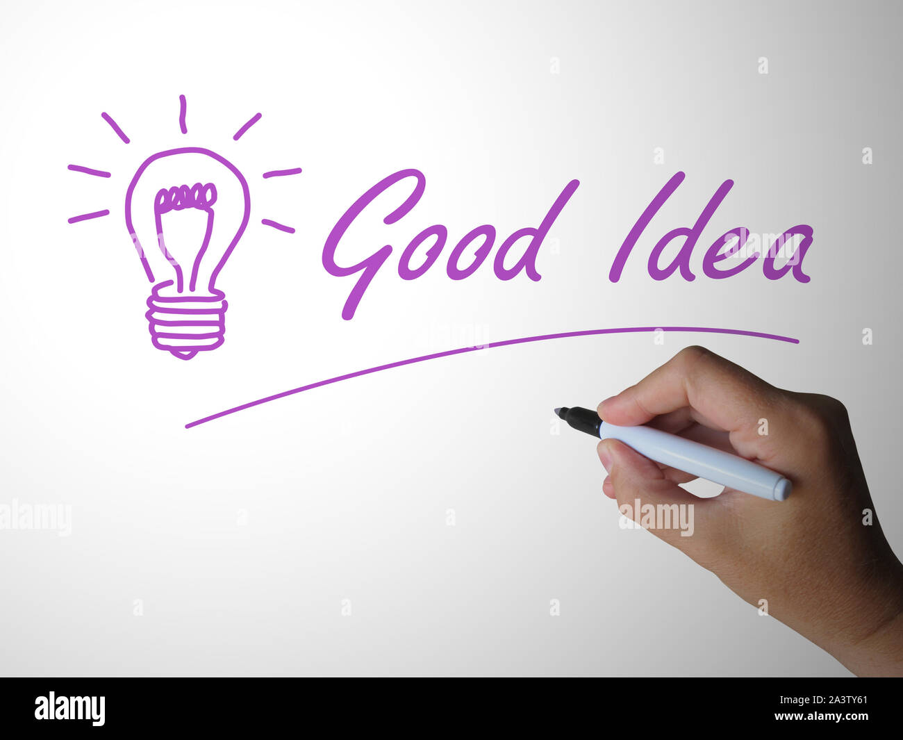 Good idea concept icon means brilliant brainstorming and good thinking ...