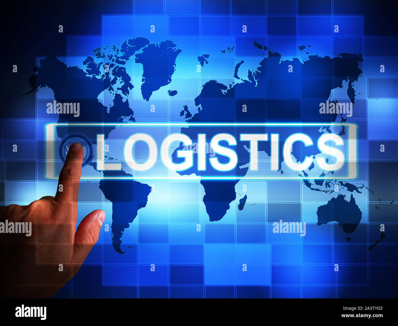 Logistics concept icon means planning and coordination. Delivery of ...