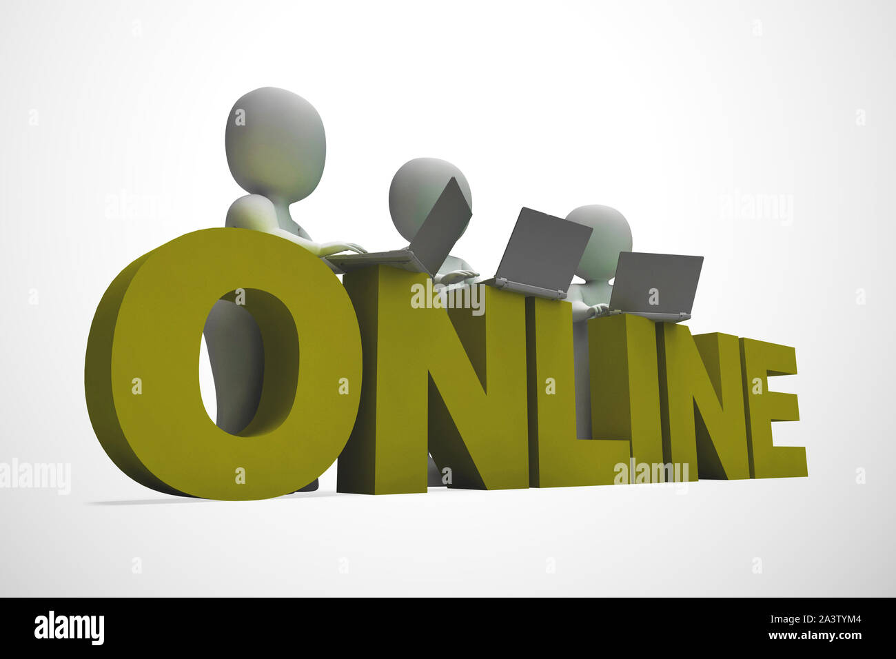 Online and connected to the internet using Wi-Fi for web access ...