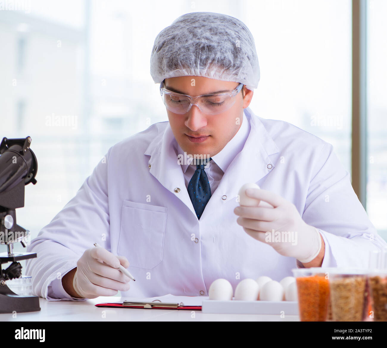 The nutrition expert testing food products in lab Stock Photo - Alamy