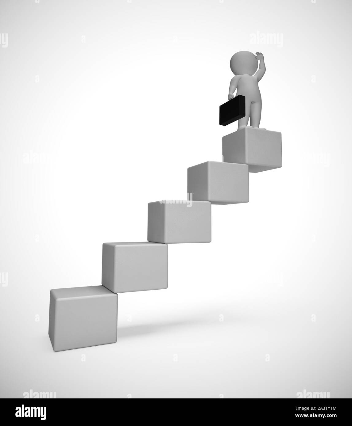 Steps up a graph to a higher level or reward. Progress to grow an ...
