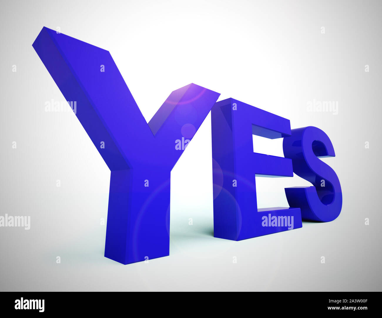 Yes you can concept icon means affirmative action and inspiration to ...