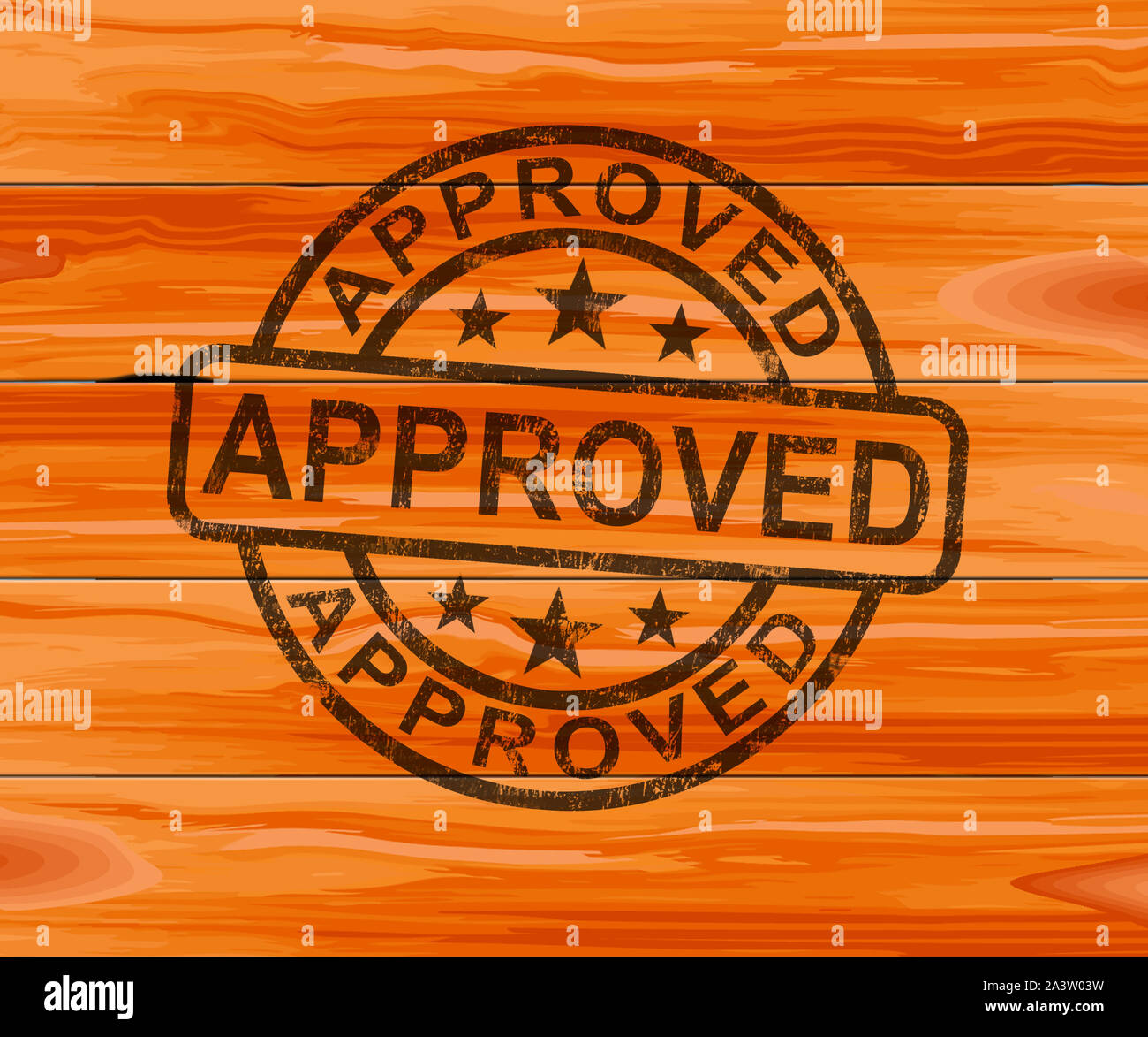 Approved concept icon shows endorsement of a contract to permit ...