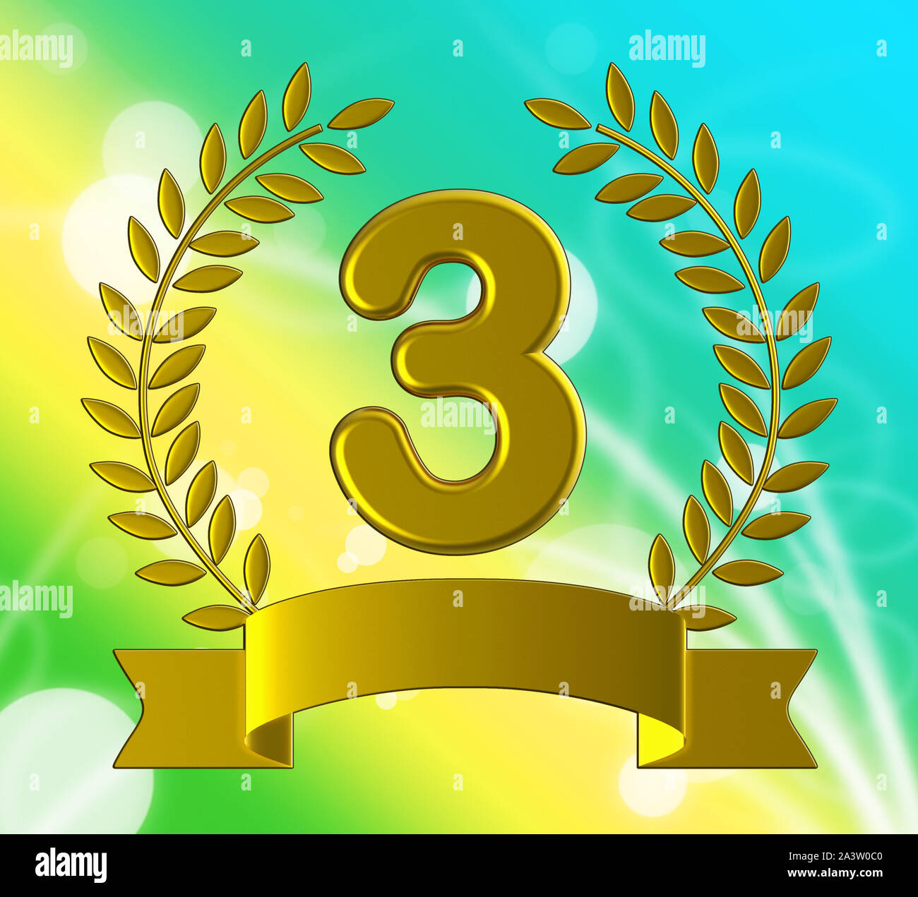 Third place certificate means victory success and winner. 3rd rosette ...