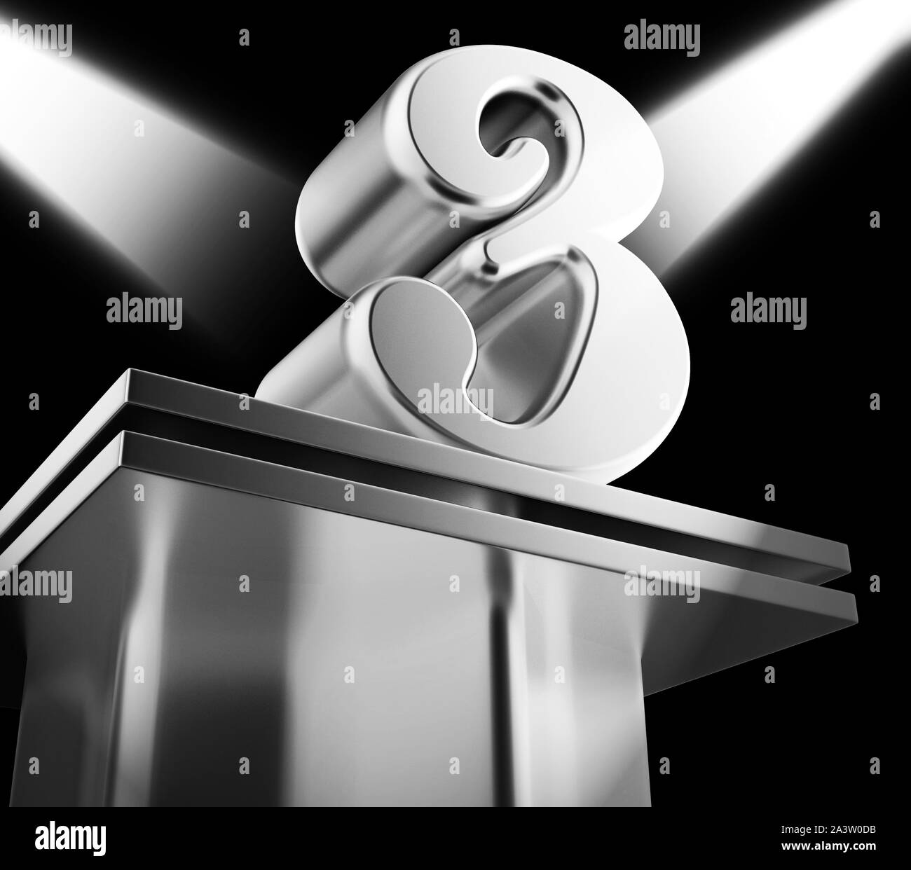 Third place award means victory success and winner. Bronze trophy as ...