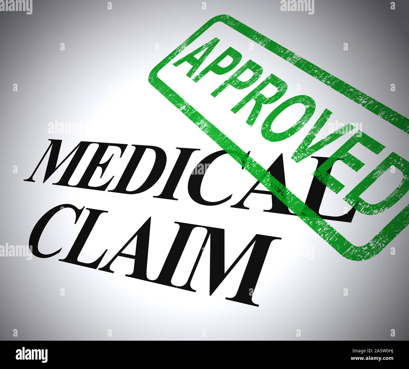 Medical claim approved form shows health costs allowed. An accident ...