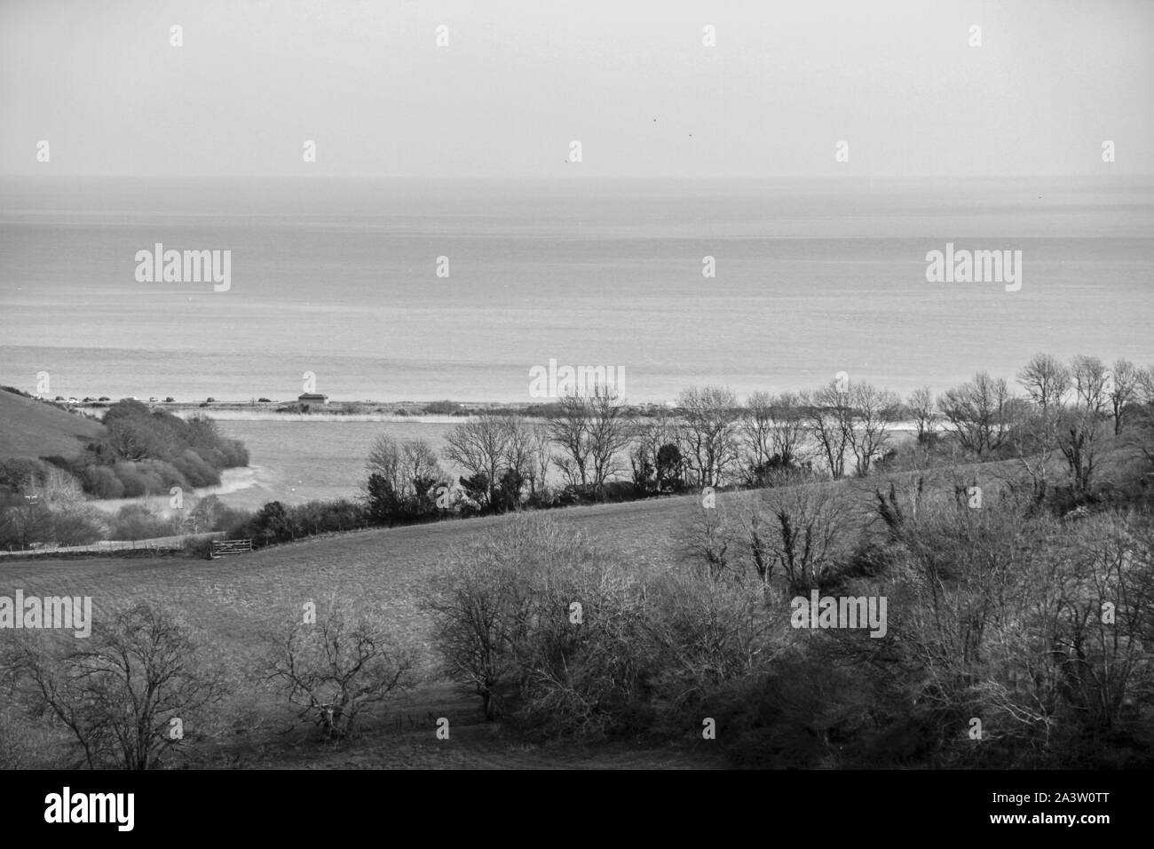 Slapton Ley nature reserve nestles beside the English Channel in south ...