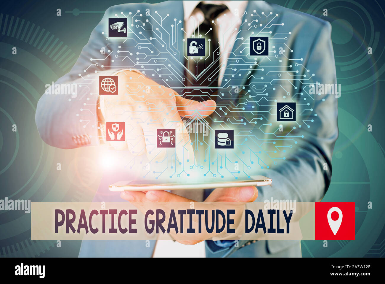 Handwriting text writing Practice Gratitude Daily. Conceptual photo be ...