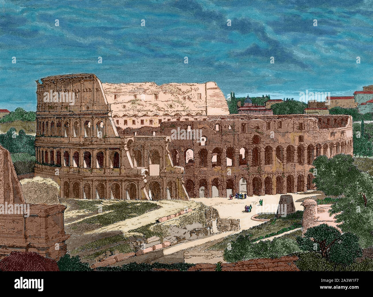 Roman colosseum 19th century hi-res stock photography and images - Alamy
