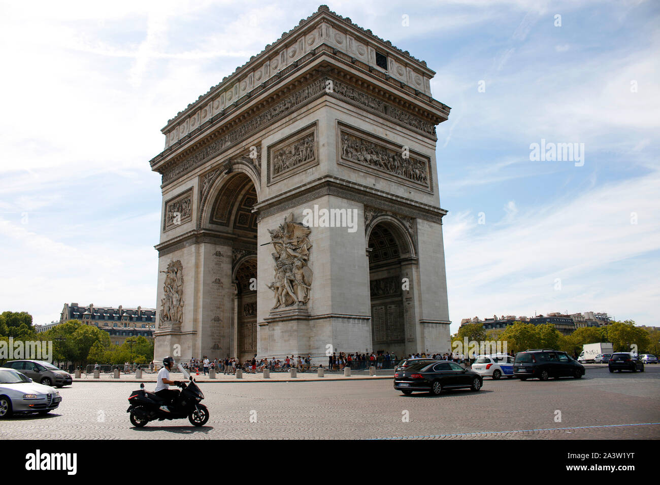 Arc de Triomphe de l’Étoile/ Triumphbogen/ Arch of Triumph, Paris ...
