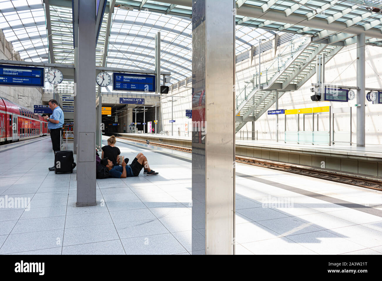Germany Train station Stock Photo - Alamy