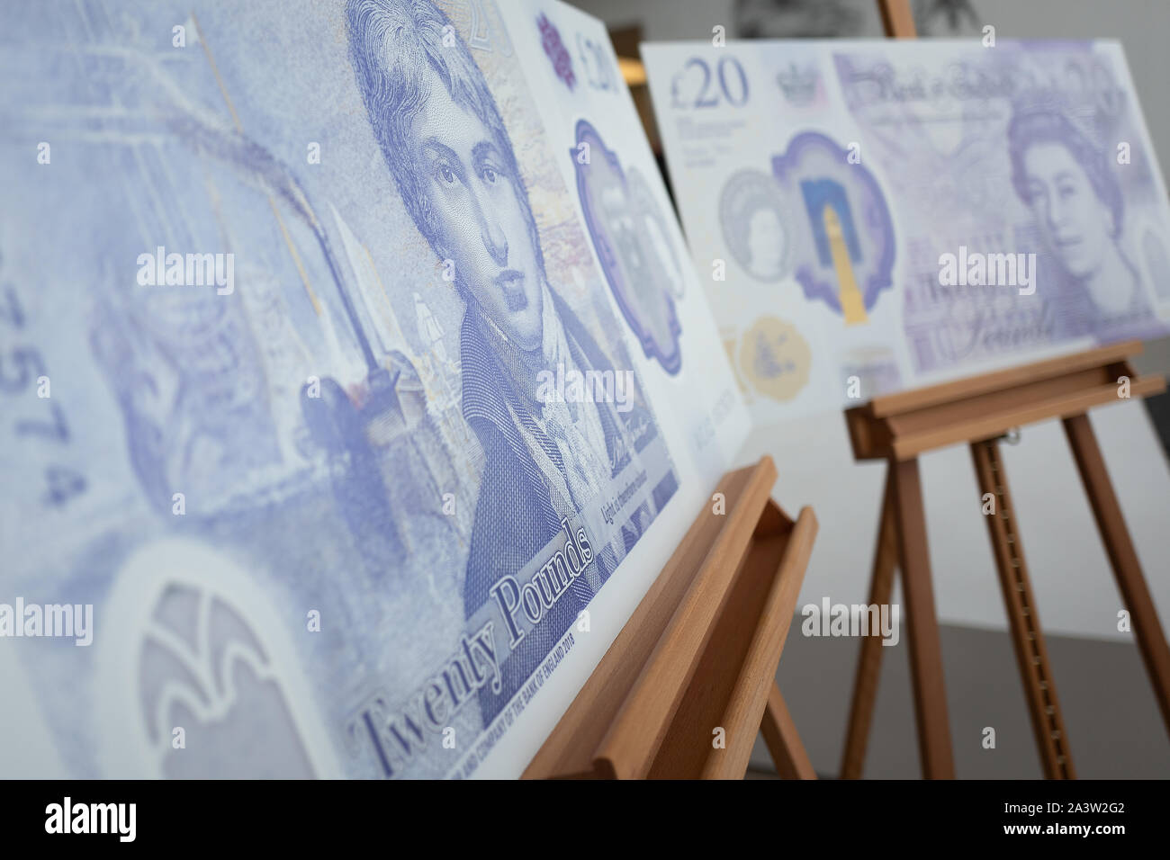 The unveiling of the full design of the new ??20 note featuring JMW ...