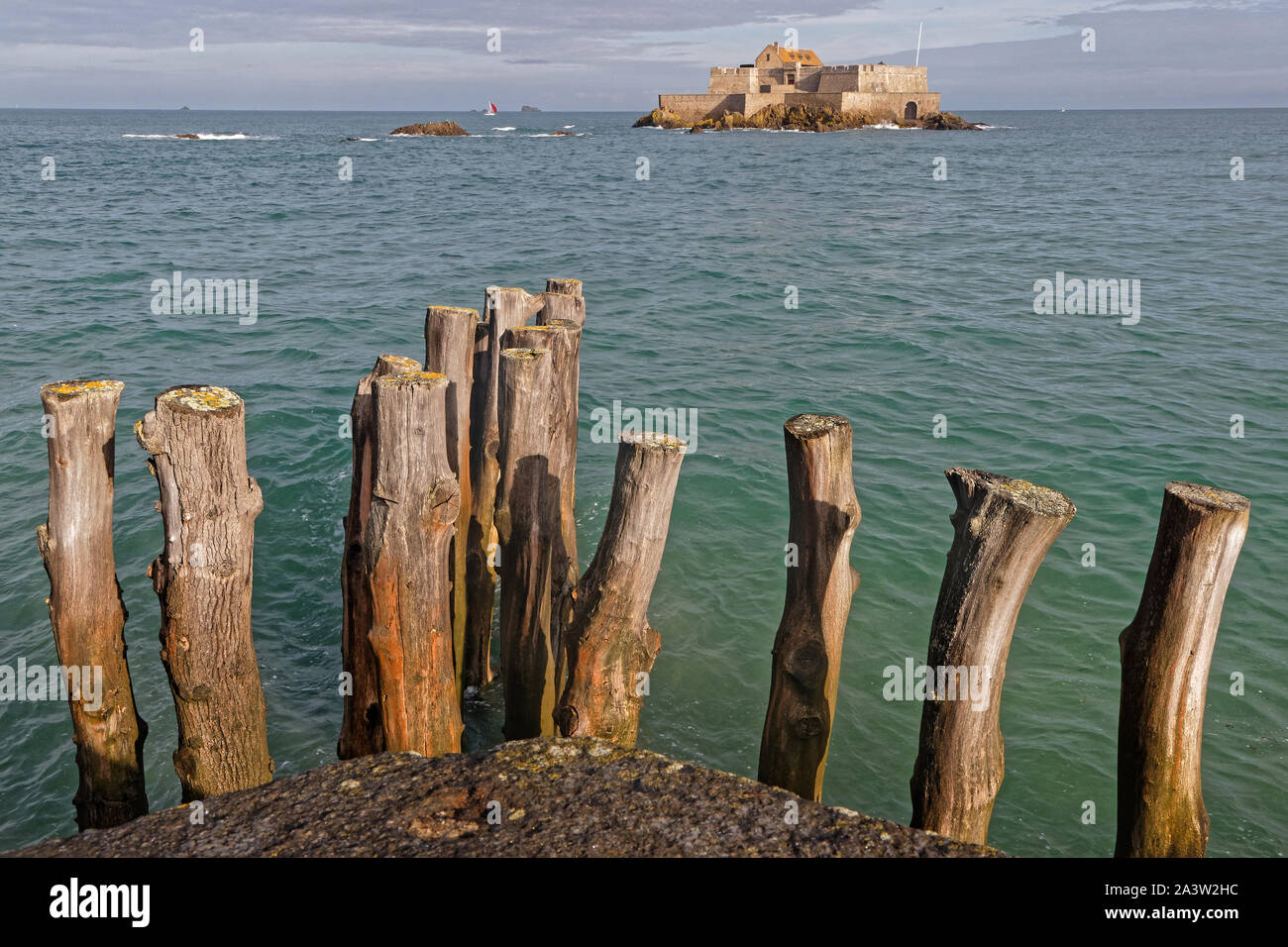 Fort National is a fort on a tidal island a few hundred metres off the ...
