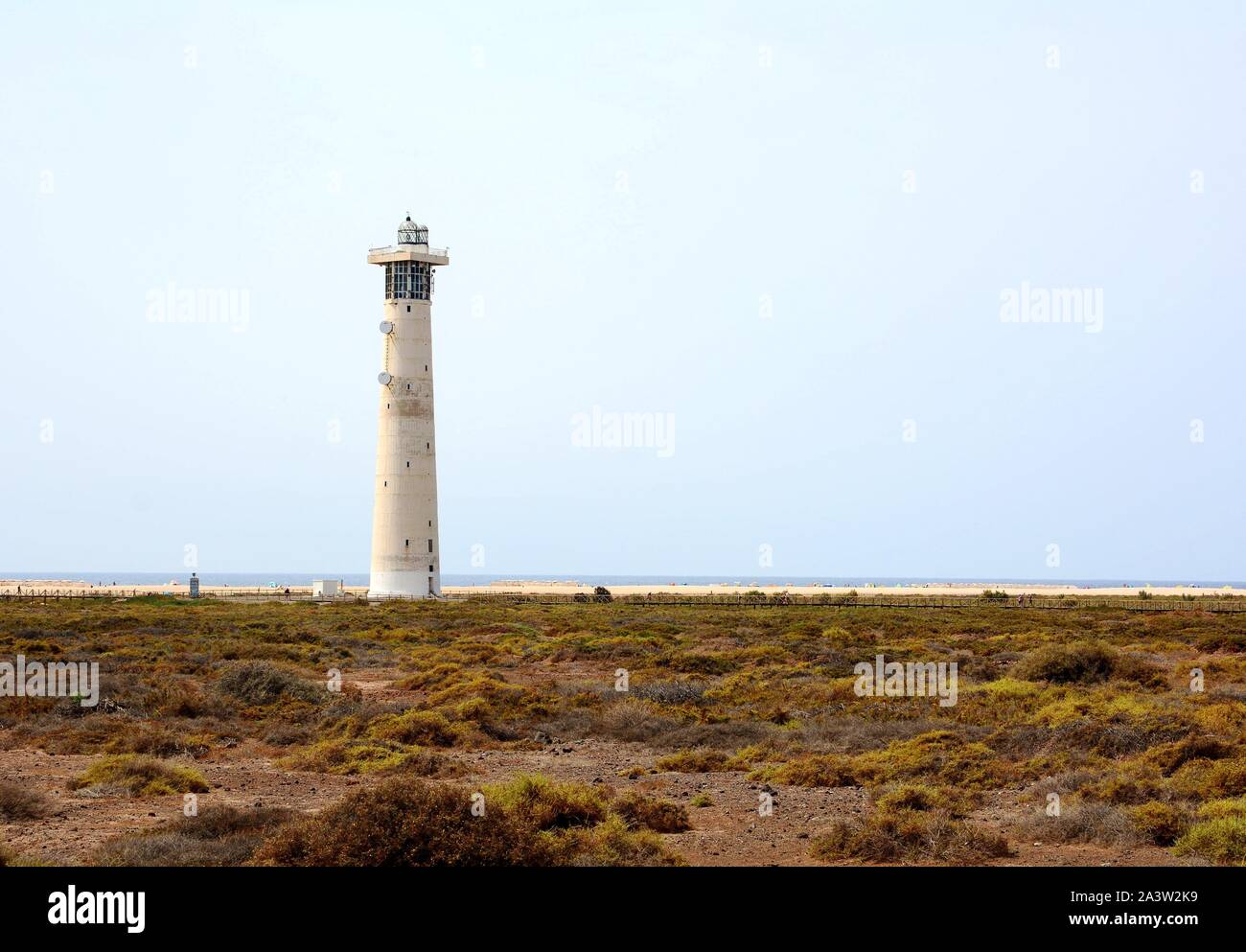 The Morro Jable Lighthouse on the Canary Island of Fuerteventura, Spain ...