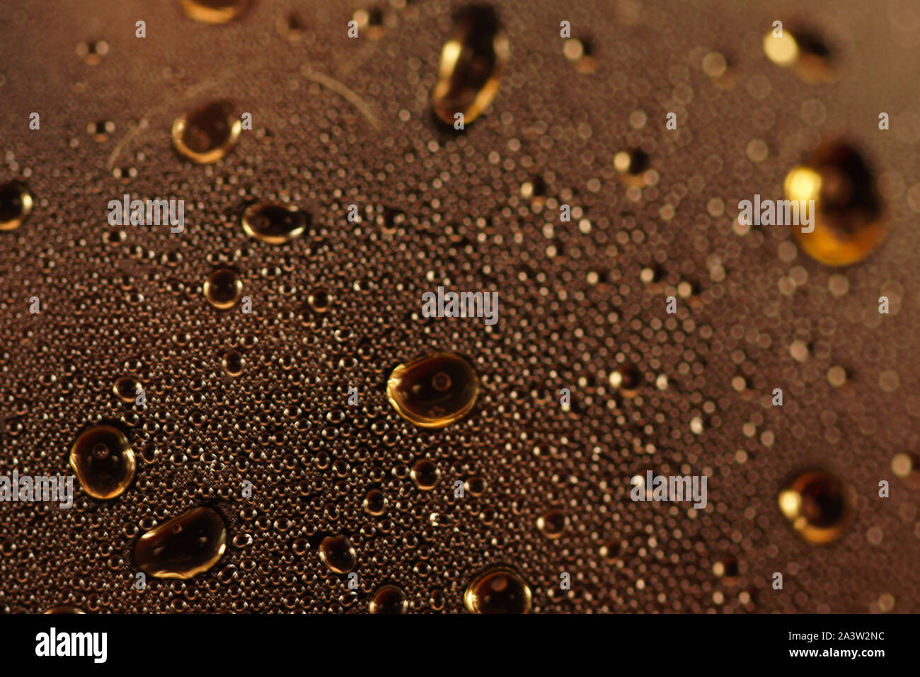 Water drops on a surface, abstract background, bubble effect Stock ...