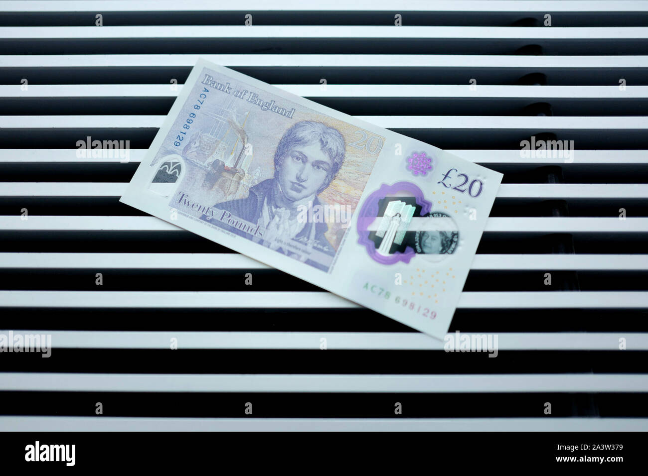 The unveiling of the full design of the new ??20 note featuring JMW ...