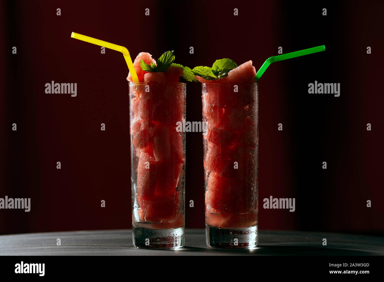 Watermelon in glasses hi-res stock photography and images - Alamy
