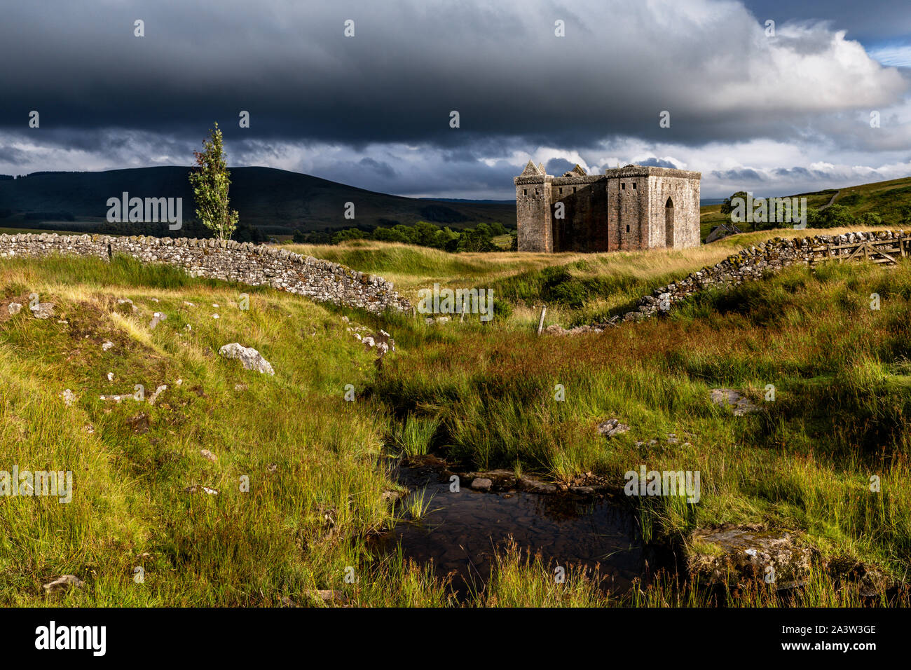 Hermitage Castle is a semi-ruined castle in the Scottish Borders, and ...