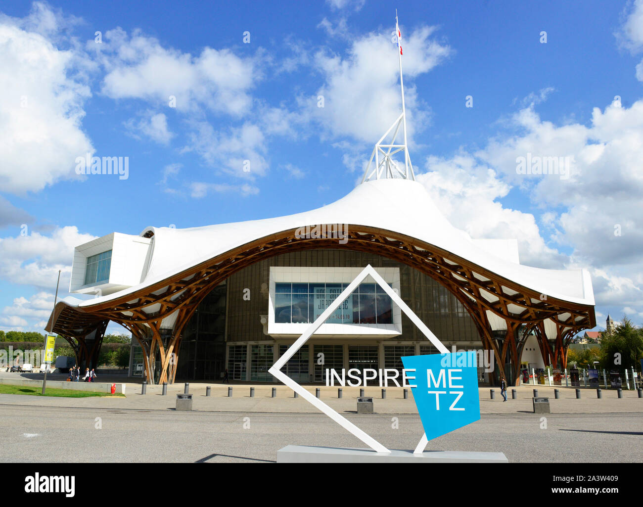 Metz (south-western France): “parvis des droits de l’homme” (Human ...