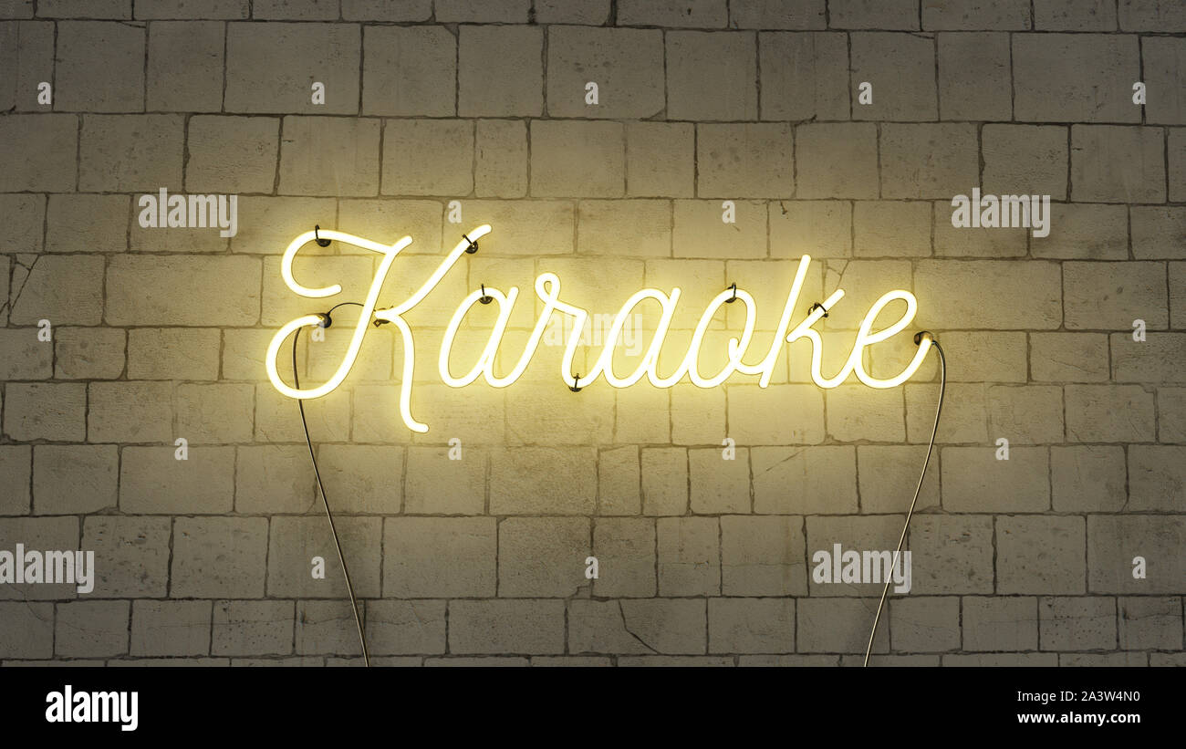 Karaoke club neon sign hi-res stock photography and images - Alamy