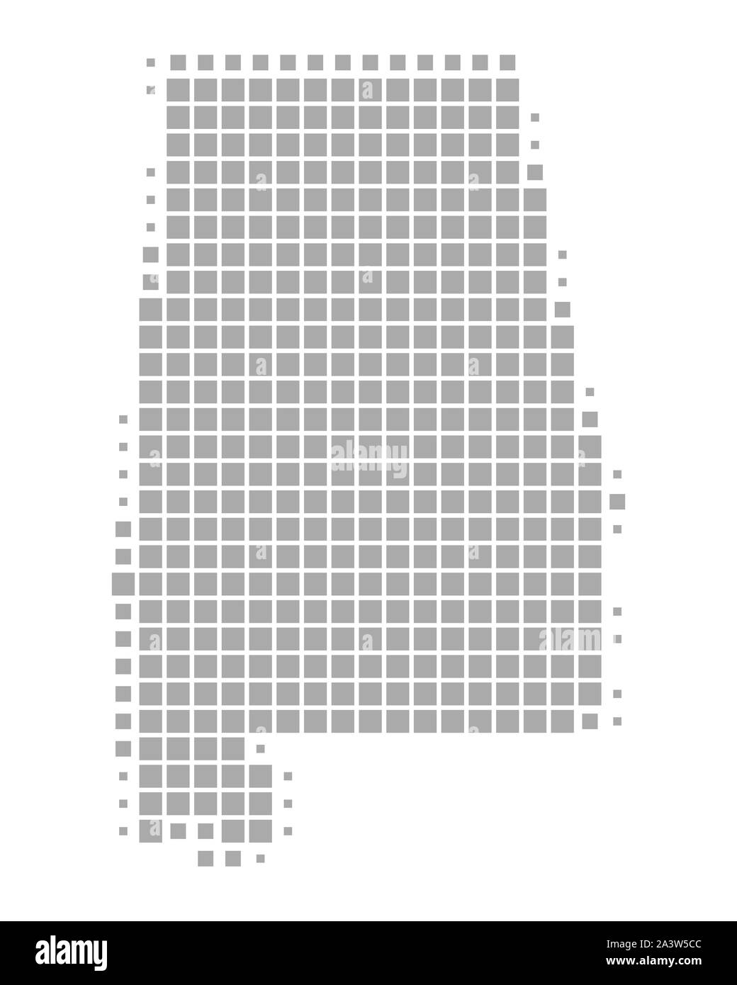 Map of Alabama Stock Photo - Alamy