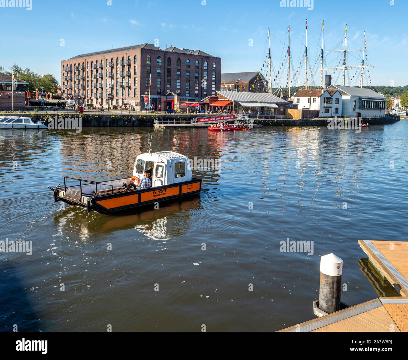 The little cross harbour ferry run by No 7 Boats beween jetties by the ...