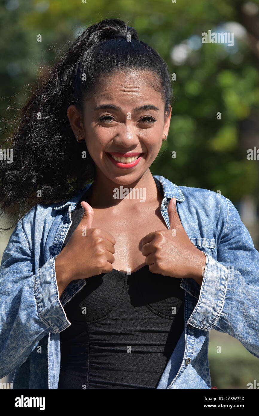 Happy Adult Female Stock Photo - Alamy