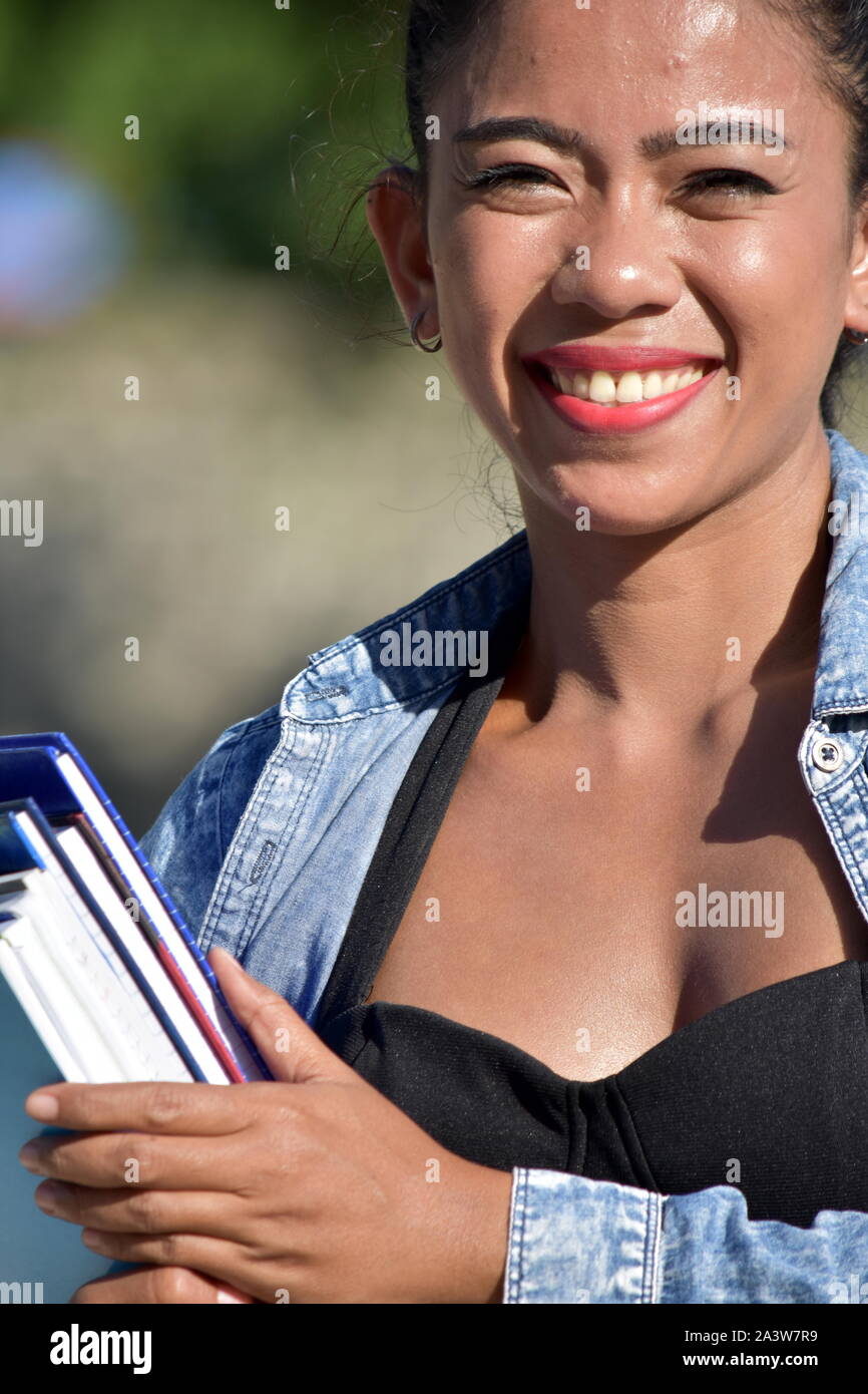 Beautiful college student smiling hi-res stock photography and images - Alamy