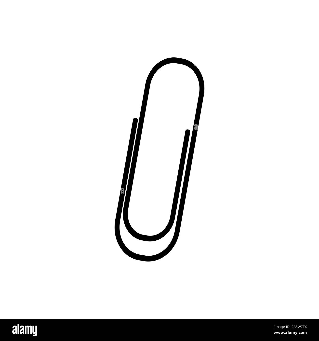 Black paperclip graphic Black and White Stock Photos & Images - Alamy
