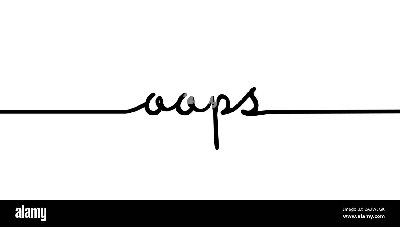Oops word Stock Vector Images - Alamy