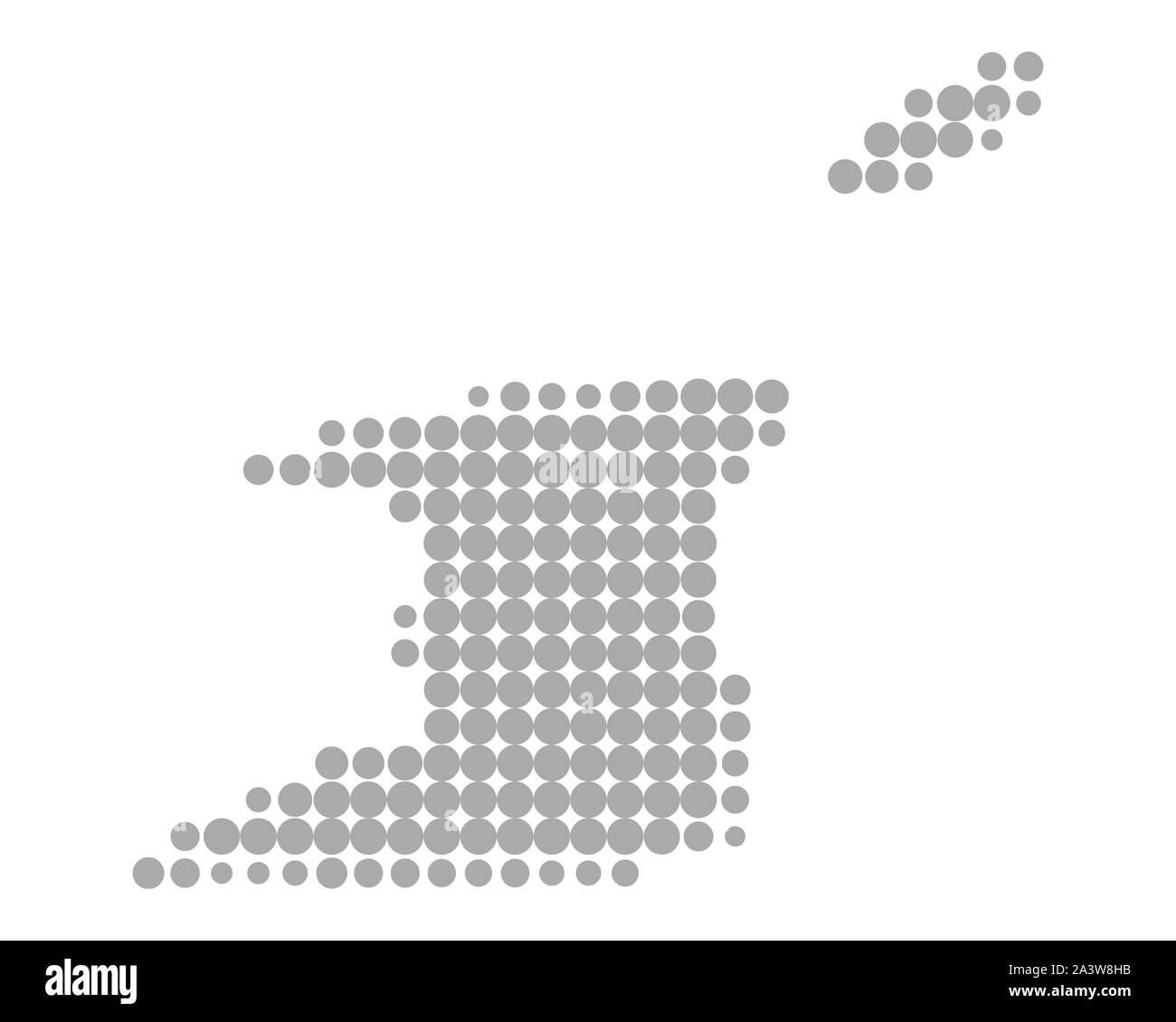 Map of Trinidad and Tobago Stock Photo - Alamy