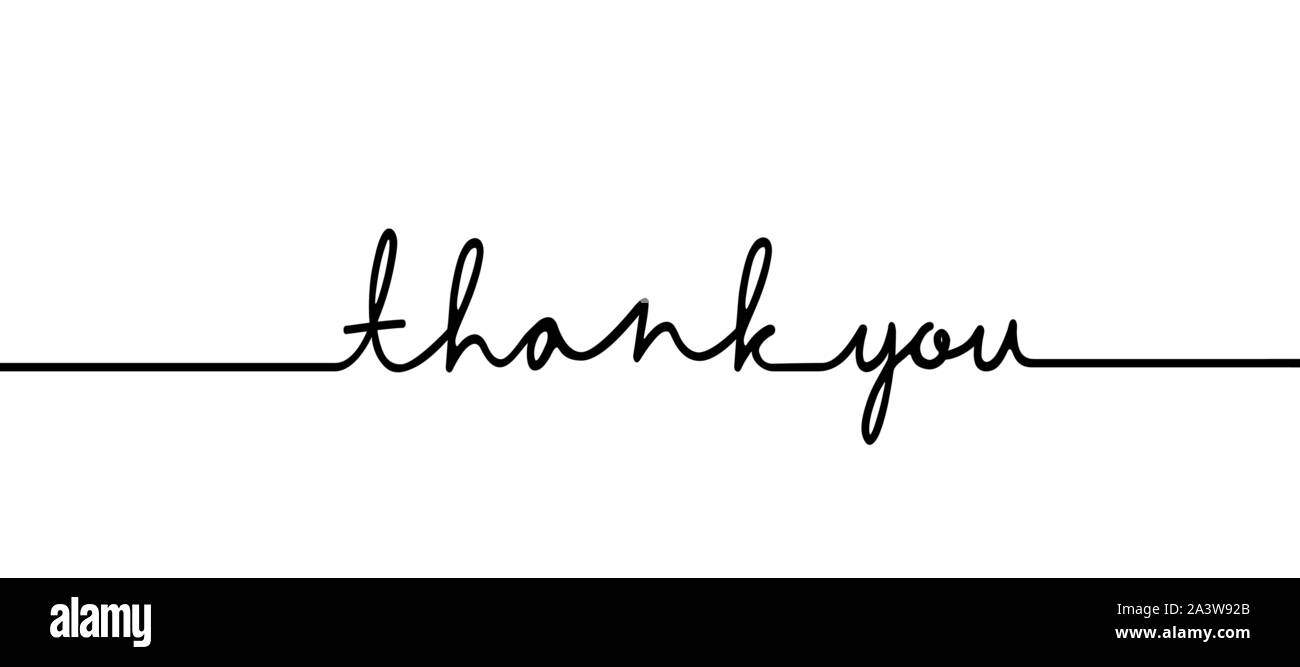 Thank you drawing Cut Out Stock Images & Pictures - Alamy