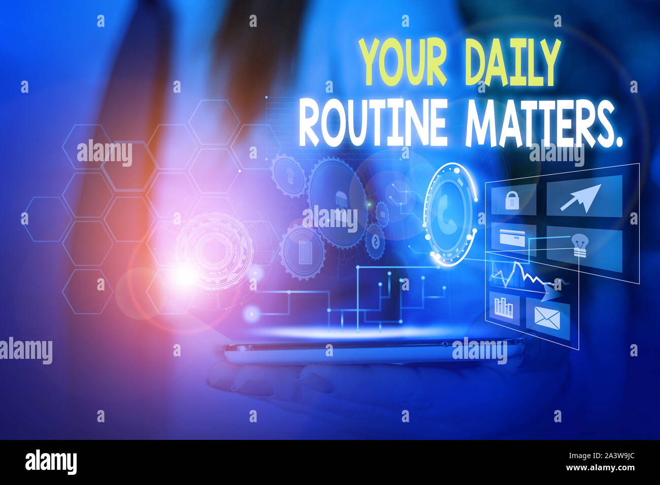 Word writing text Your Daily Routine Matters. Business photo showcasing ...