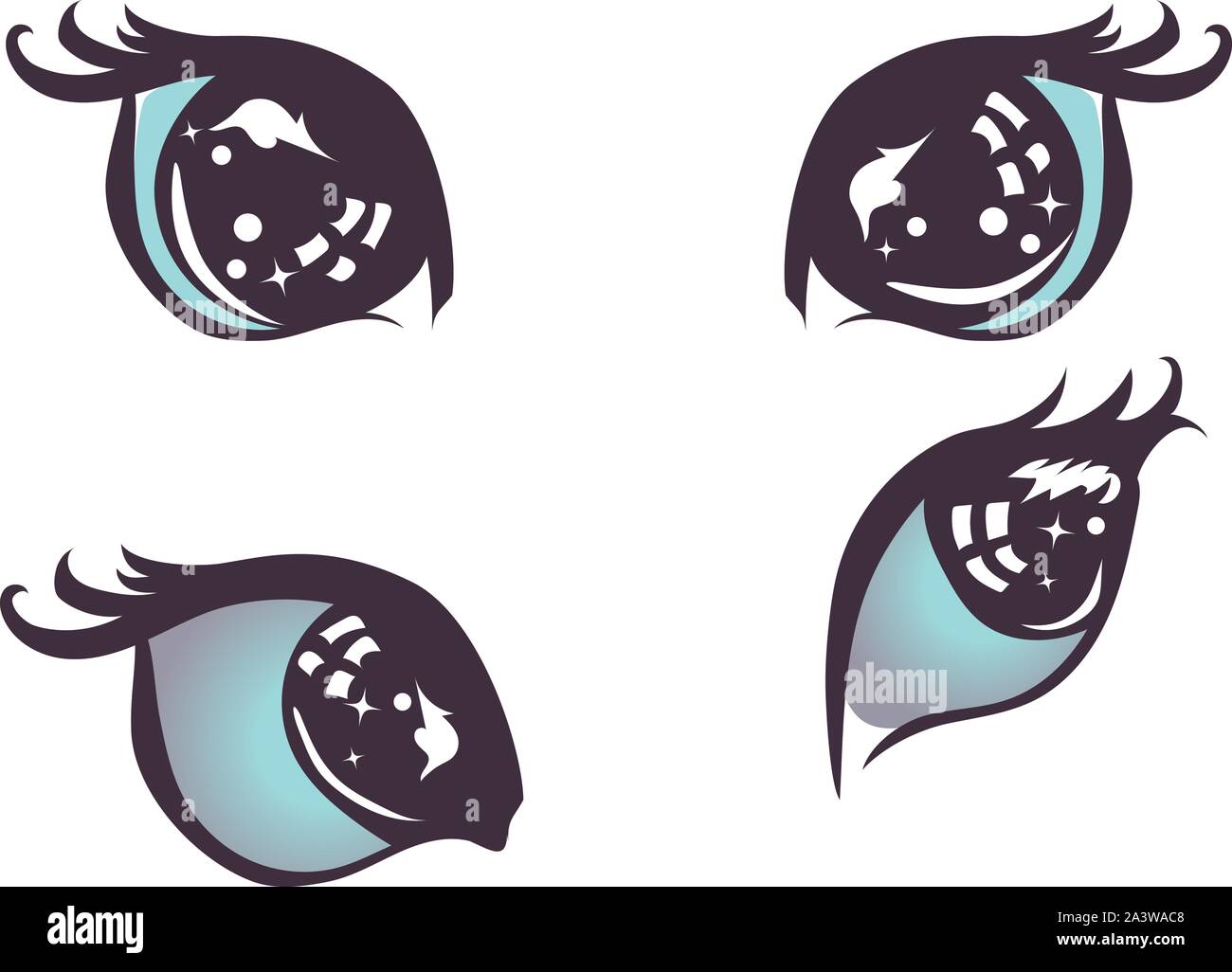 Animal color vision Stock Vector Images - Alamy