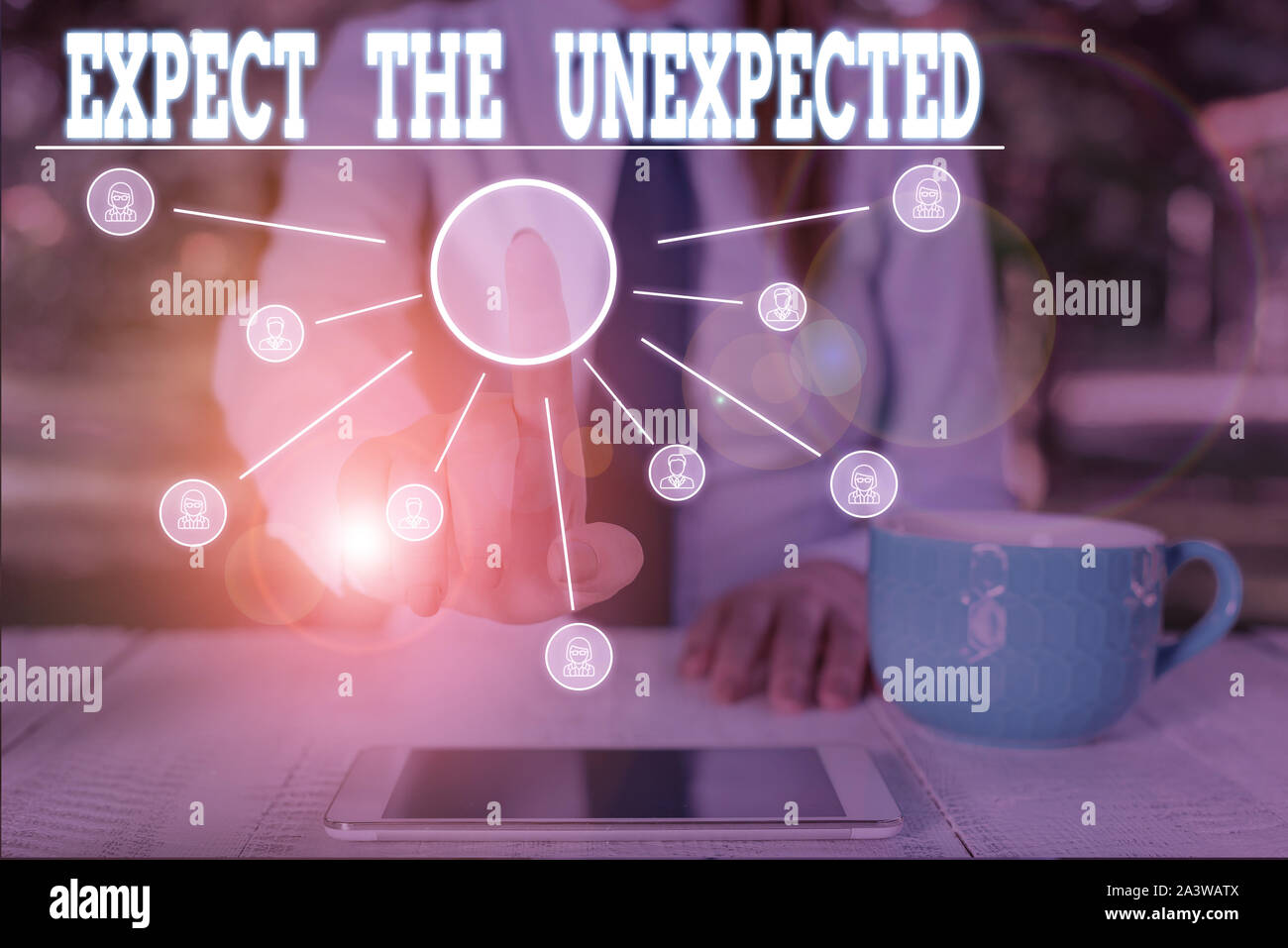 Word writing text Expect The Unexpected. Business photo showcasing ...