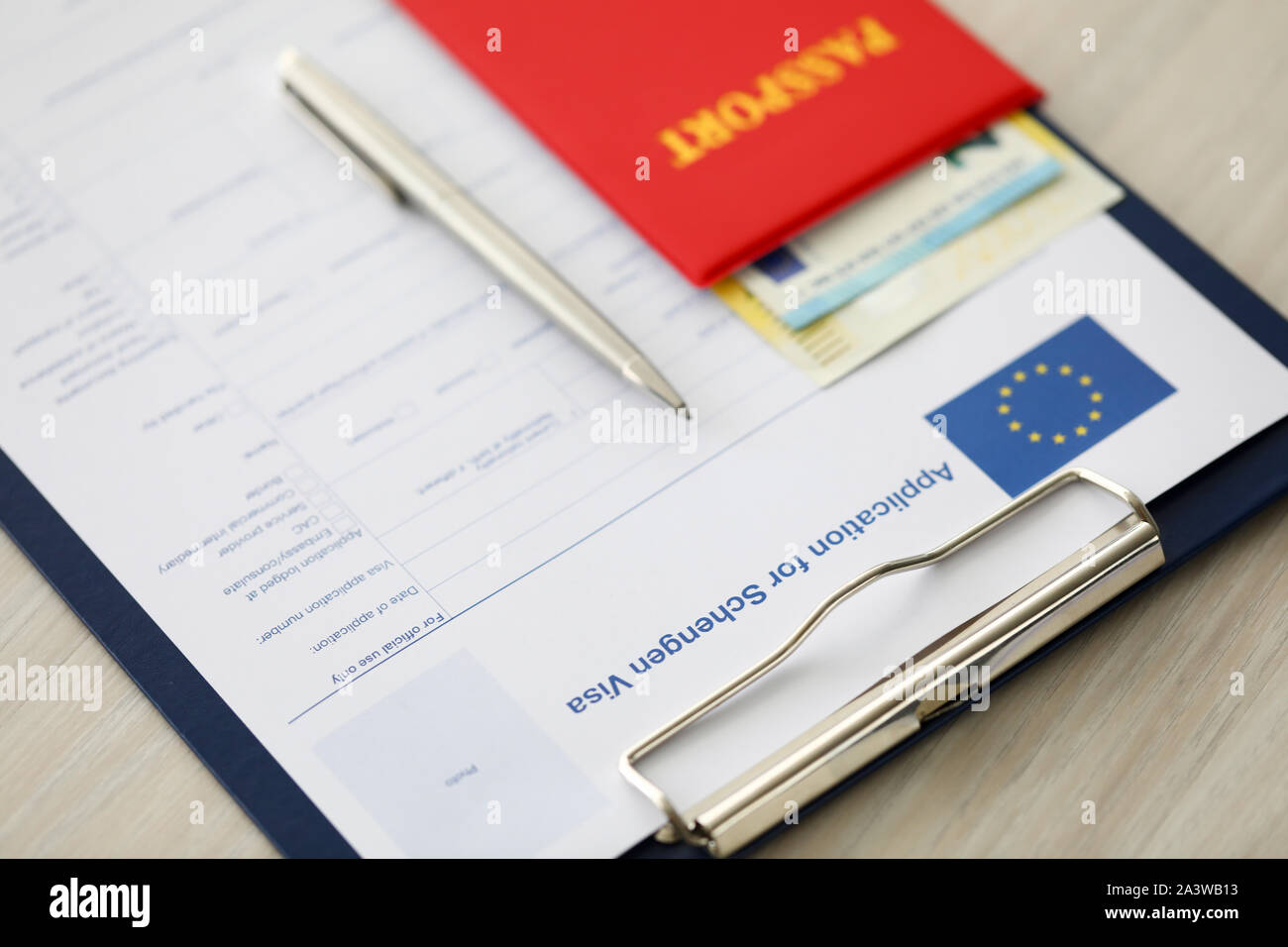 Folder with important immigration papers Stock Photo - Alamy