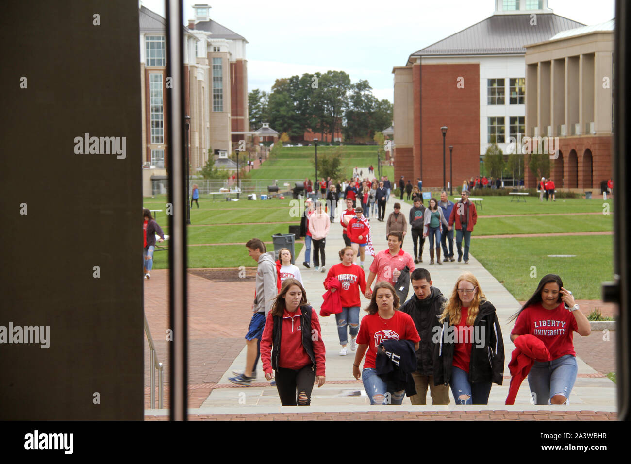 Liberty University Students On Campus